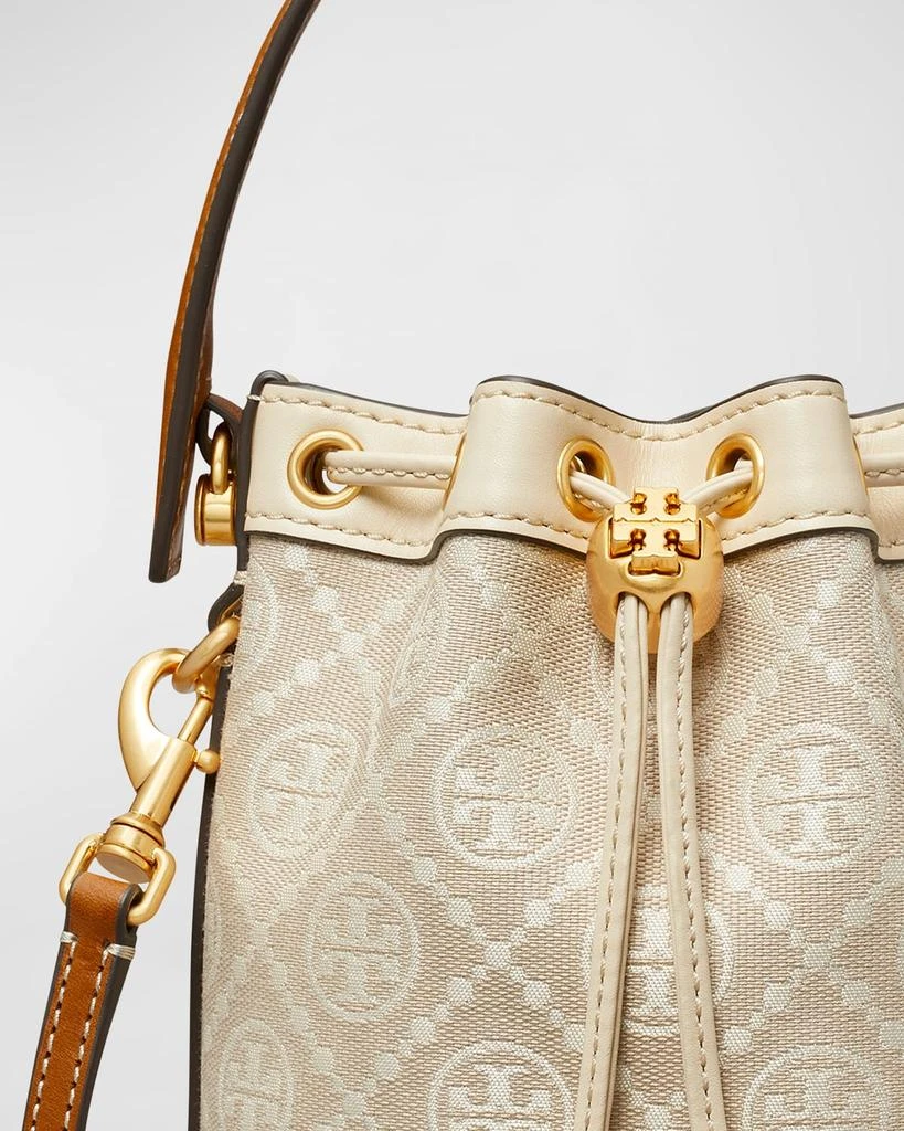 Tory Burch T-Monogram Jacquard Mini Bucket Bag - Crossbody Bags - Free ...