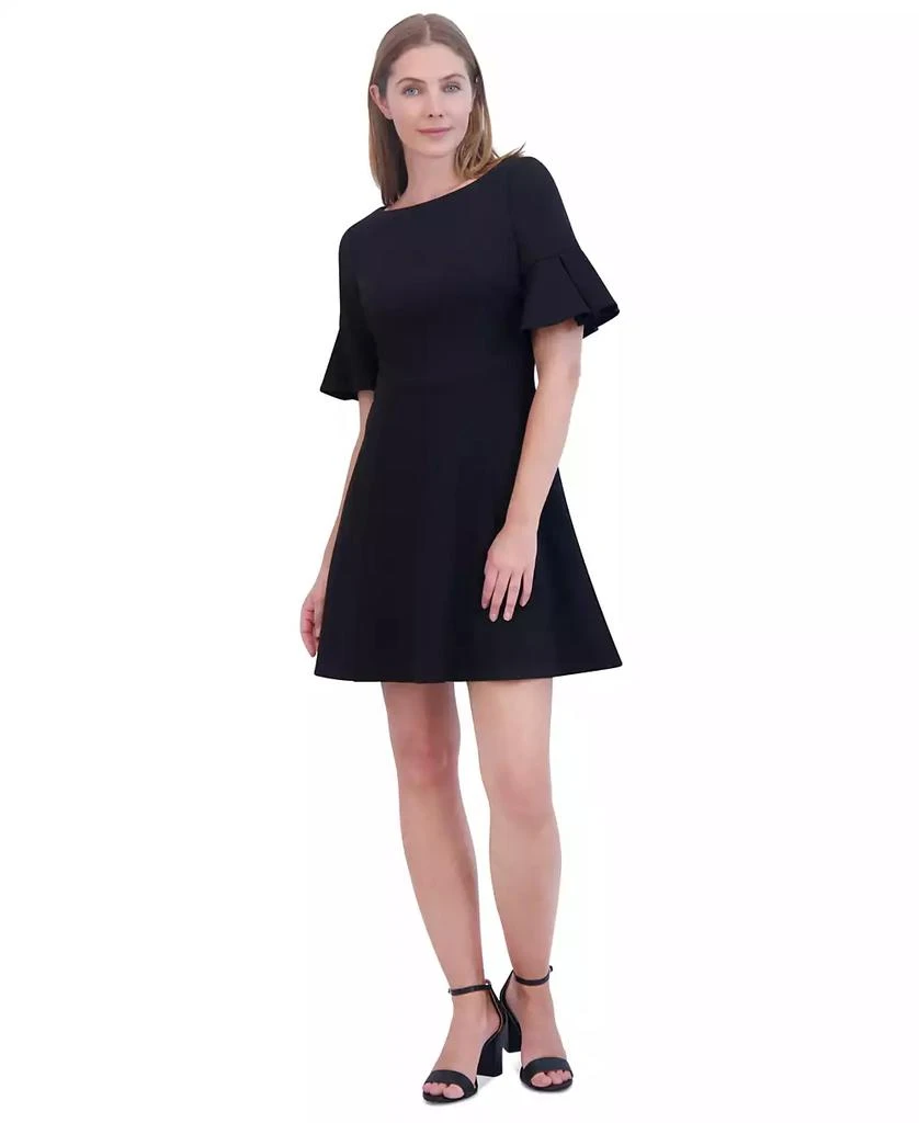 Jessica Howard Petite Elbow-Sleeve Fit & Flare Dress - Dresses & Skirts ...