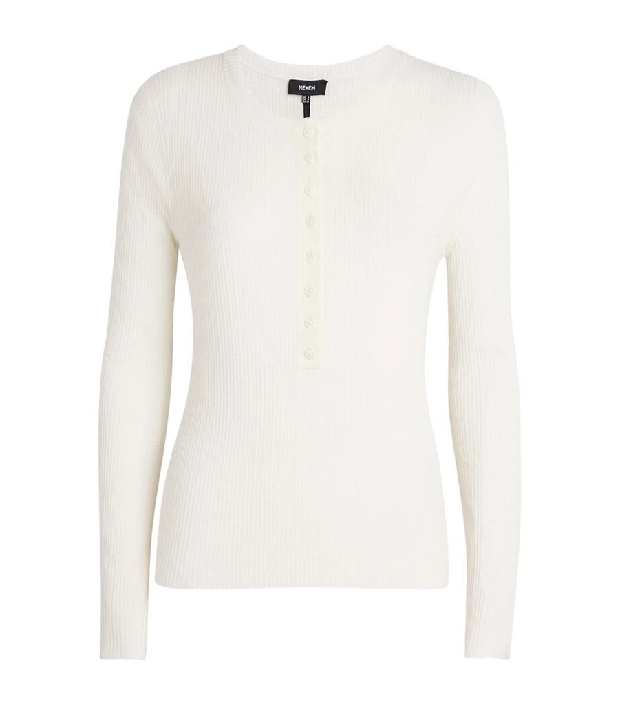 Merino-Cashmere Henley Sweater – On Sale Now with Up to 31% Off ...