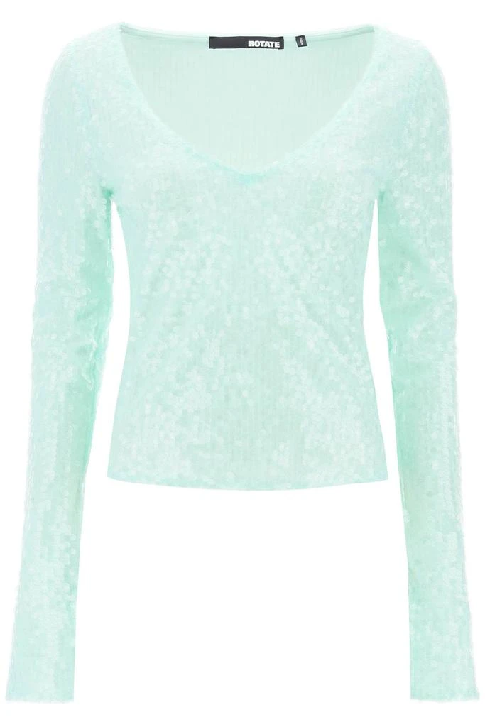 ROTATE sequin-covered crop top - Tops - BeyondStyle