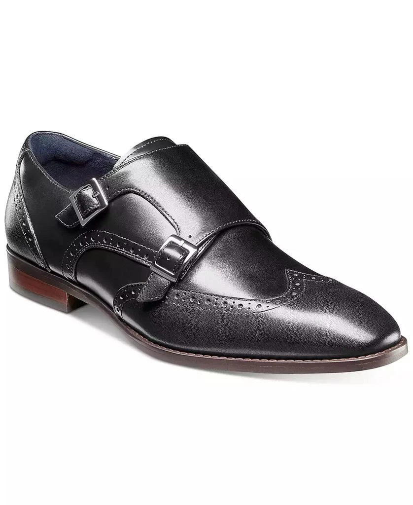 Stacy Adams Men's Karson Wingtip Double-Monk Strap Dress Shoe - Dress ...