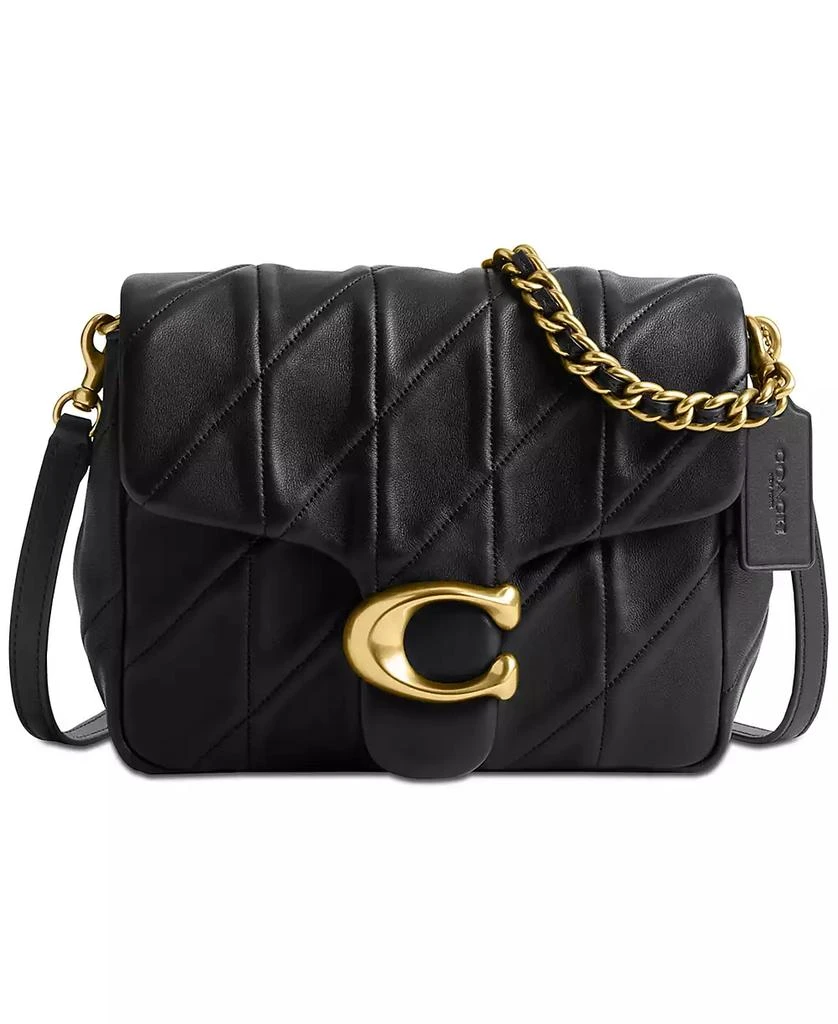 COACH Quilted Washed Leather Times Square Mini Tabby Shoulder Bag ...