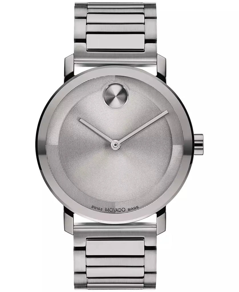 Movado Men's Bold Evolution 2.0 Swiss Quartz Ionic Plated Gray Steel ...