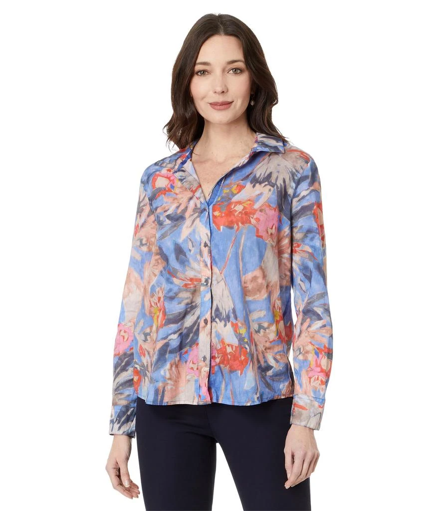 NIC+ZOE Dreamscape Crinkle Shirt - Shirts - Free Shipping - BeyondStyle