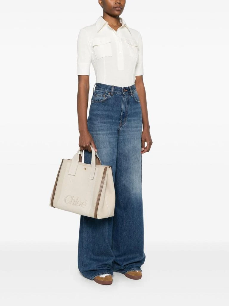 Chloé CHLOÈ - Carry Canvas Tote Bag - Tote Bags - Free Shipping ...
