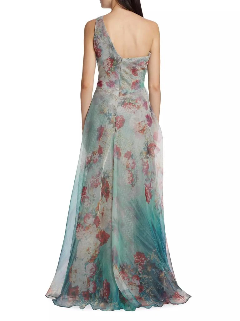 Rene Ruiz Collection One-Shoulder Floral Print Gown - Dresses & Skirts ...