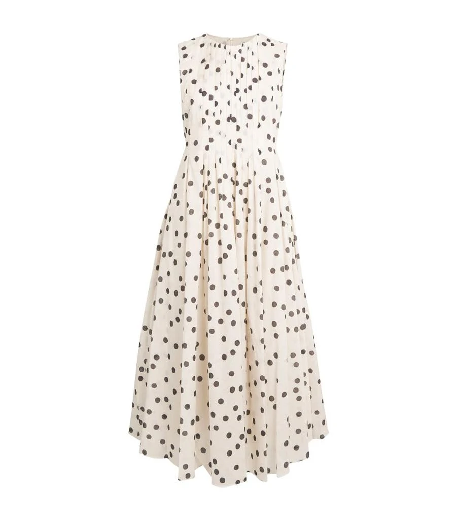 Max Mara Cotton Polka-Dot Midi Dress - Dresses & Skirts - BeyondStyle