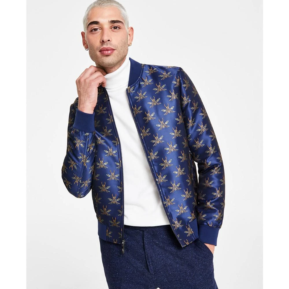 Paisley & Gray Men's Hyde Slim-Fit Bee Bomber Jacket - Jackets - Free ...