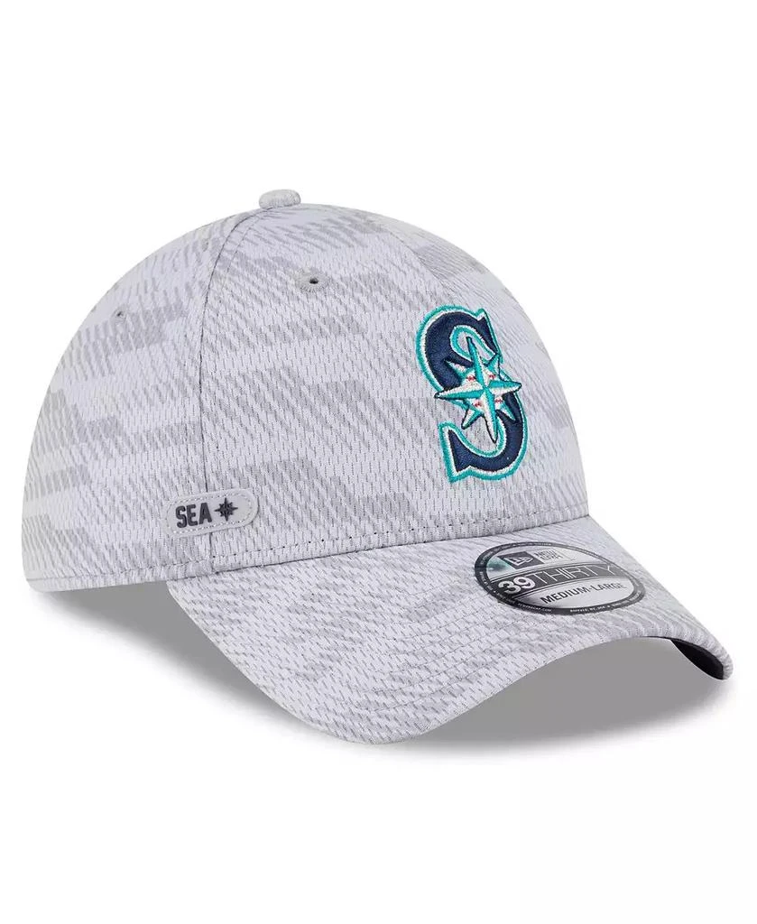 New Era Men's Gray Seattle Mariners 2025 MLB Clubhouse 39THIRTY Flex ...