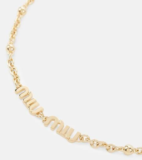 Miu Miu Logo chain necklace - JEWELRY - Free Shipping - BeyondStyle
