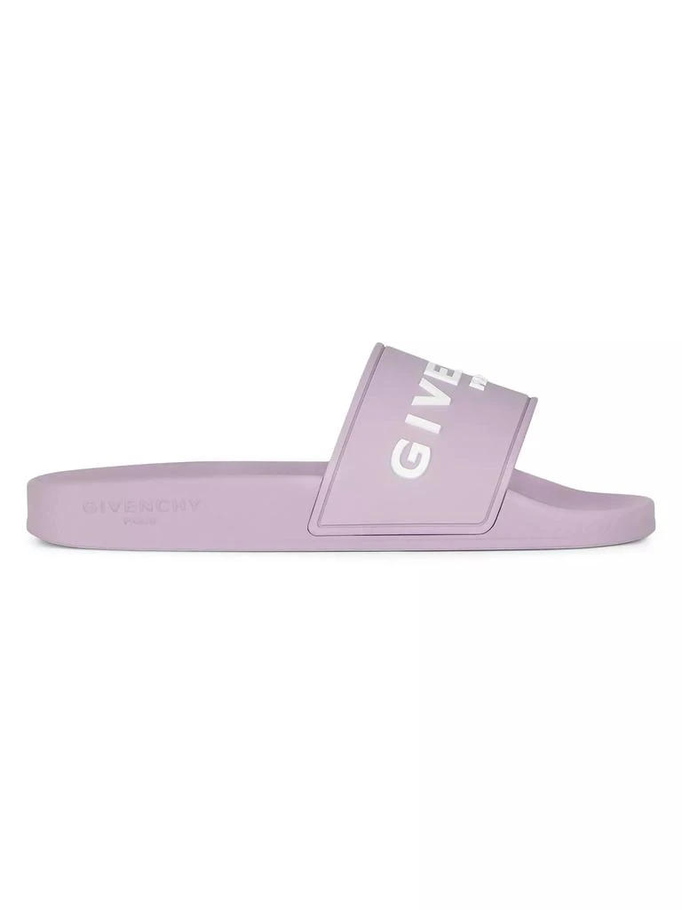 Givenchy Slide Flat Sandals in Rubber - Slippers - Free Shipping - BeyondStyle