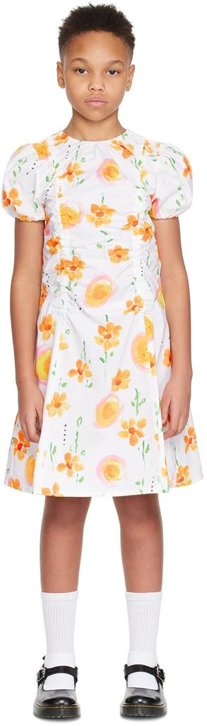 Marni Kids White Shirred Dress - Baby & Kids - BeyondStyle