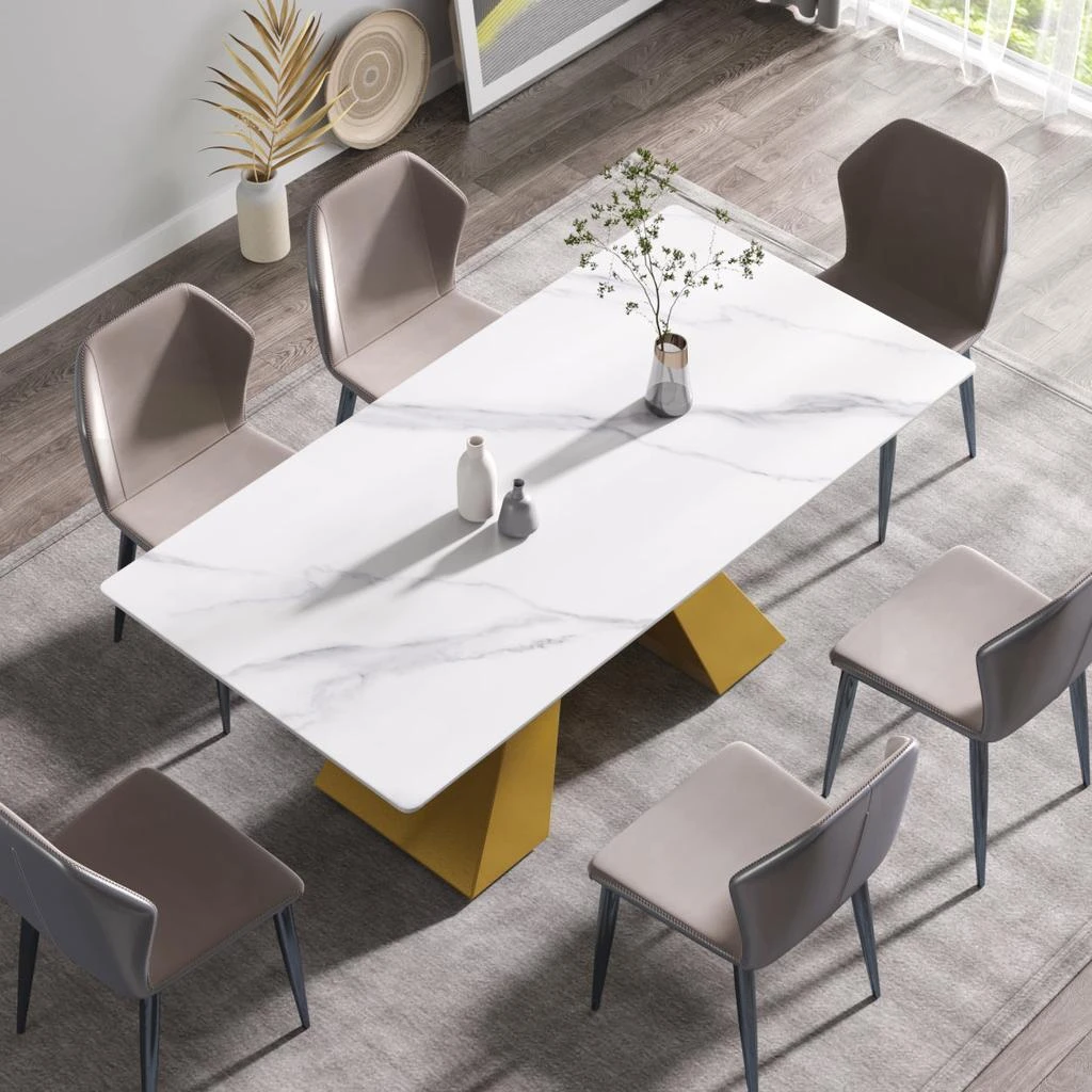 Simplie Fun Dining Table in Sintered Stone - Free Shipping - BeyondStyle