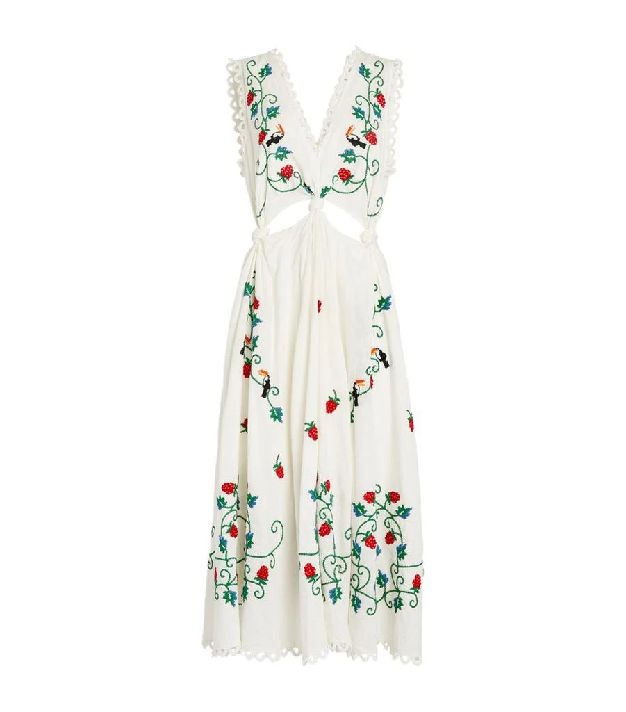 FARM Rio Embroidered Midi Dress - Dresses & Skirts - BeyondStyle