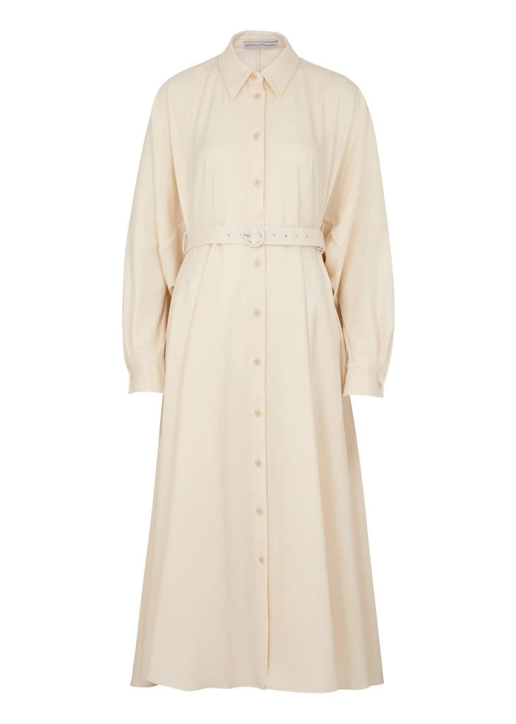 PALMER//HARDING Solo belted twill midi dress - Dresses & Skirts ...