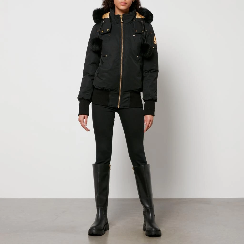 Moose Knuckles Moose Knuckles Gold Debbie Cotton and Nylon-Blend Bomber ...