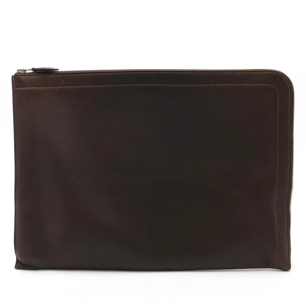 Hermès Hermes Leather Zip Computer Clutch Bag - Tote Bags - Free ...