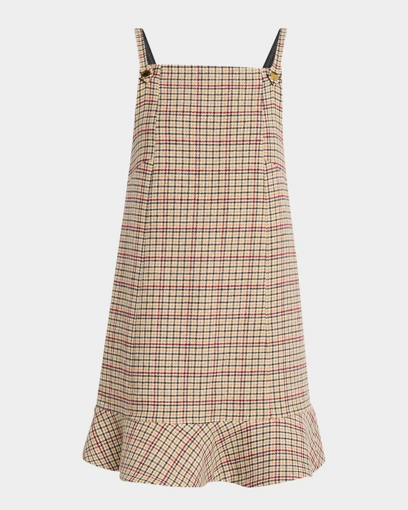 Ganni Check Wool Mini Dress - Dresses & Skirts - Free Shipping ...