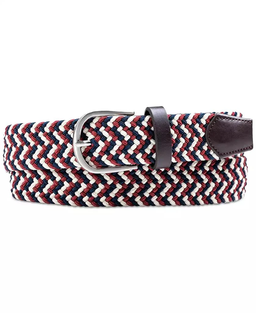 Shop Men's Stretch Braid Belt, Created for Macy's on Sale at ...
