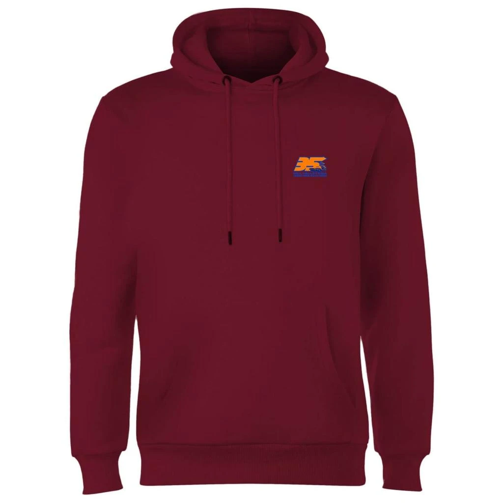 Original Hero Back To The Future 35 Hill Valley Front Hoodie - Burgundy ...