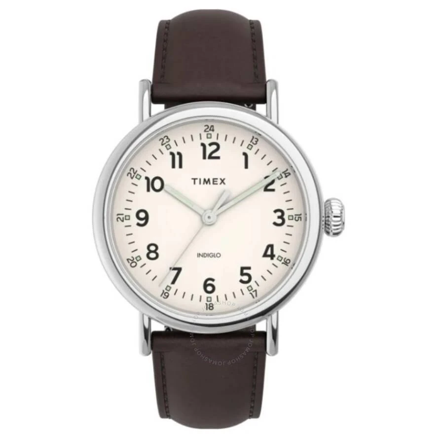 Timex Easy Reader Main Line Quartz Cream Dial Men's Watch TW2V27800 ...