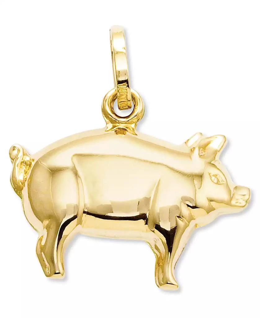 Macy's 14k Gold Charm, Pig Charm - JEWELRY - Free Shipping - BeyondStyle