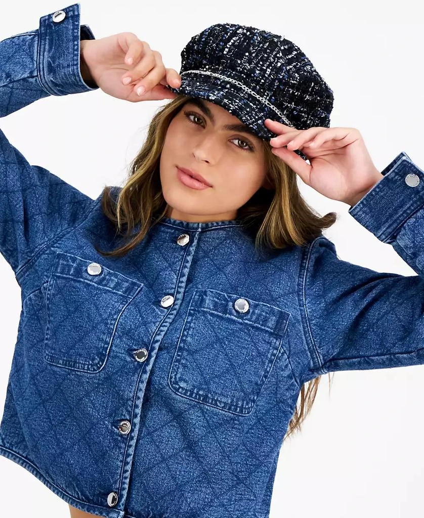 I.N.C. International Concepts Metallic Boucle Skipper Cap, Created for ...