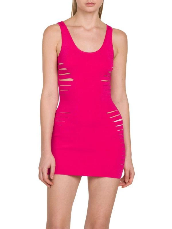 Versace Slashed Cutout Mini Dress - Dresses & Skirts - Free Shipping ...