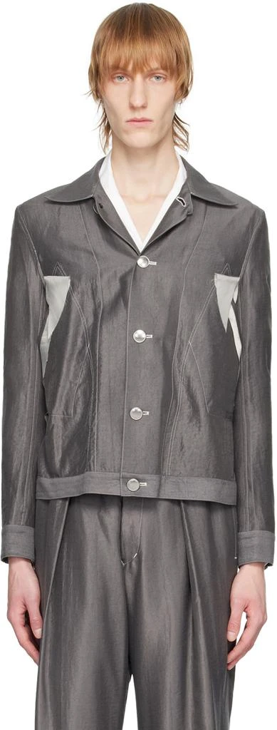 Gray Raw Edge Jacket – On Sale Now with Up to 80% Off | Discover ...
