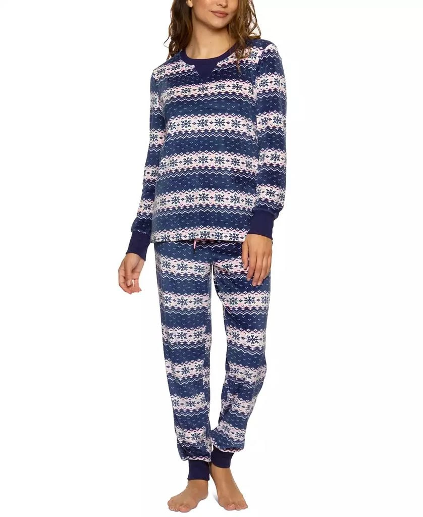 Felina Ultra-Soft Microfleece Pajama Set - Lingerie - Free Shipping ...