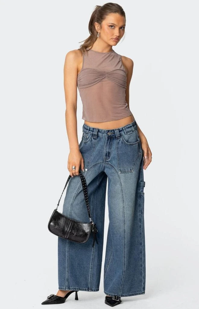 Edikted Tal Baggy Low Rise Carpenter Jeans - Pants - Free Shipping ...