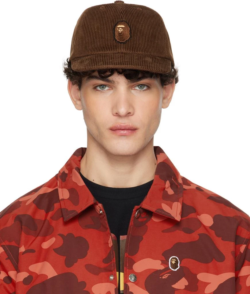Bape Brown Ape Head Corduroy Cap - Hats - BeyondStyle