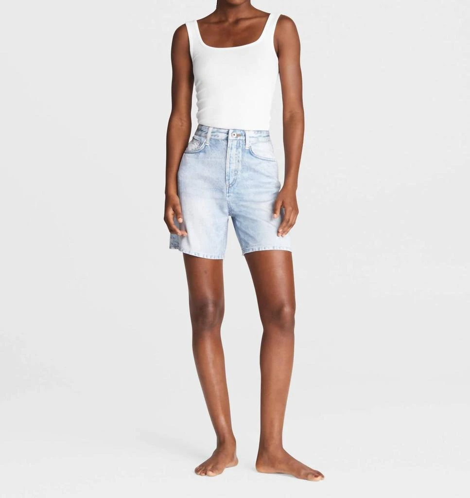 Rag & Bone Maya Liquid High Waist Denim Shorts In Luna - Shorts - Free ...