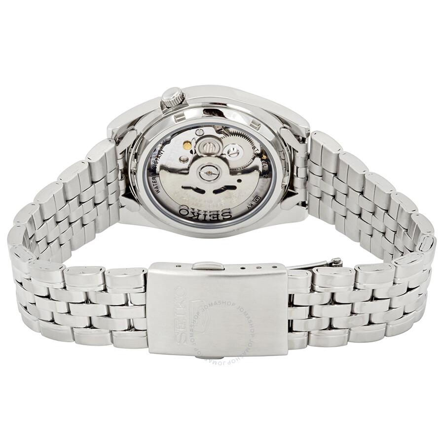 Seiko Series 5 Automatic Silver Dial Men s Watch SNK355 Men s Automatic Watches Free Shipping BeyondStyle