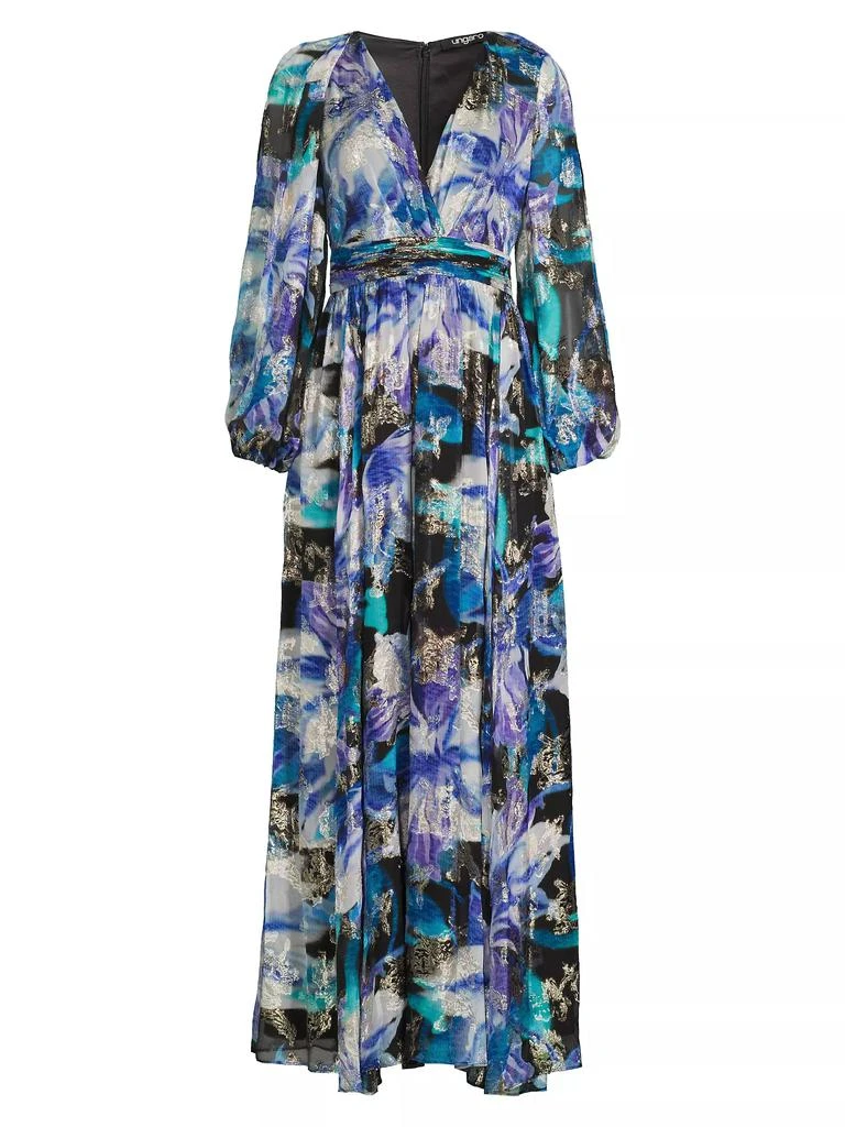 Ungaro Izzy Metallic Floral Maxi Dress - Dresses & Skirts - Free ...