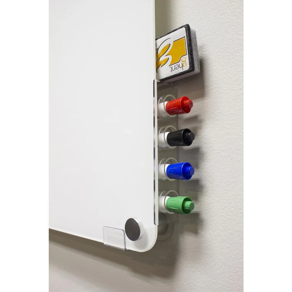 Shop 2'x3' Harmony Glass Board, Colors - Radius Corners - White - 4 ...