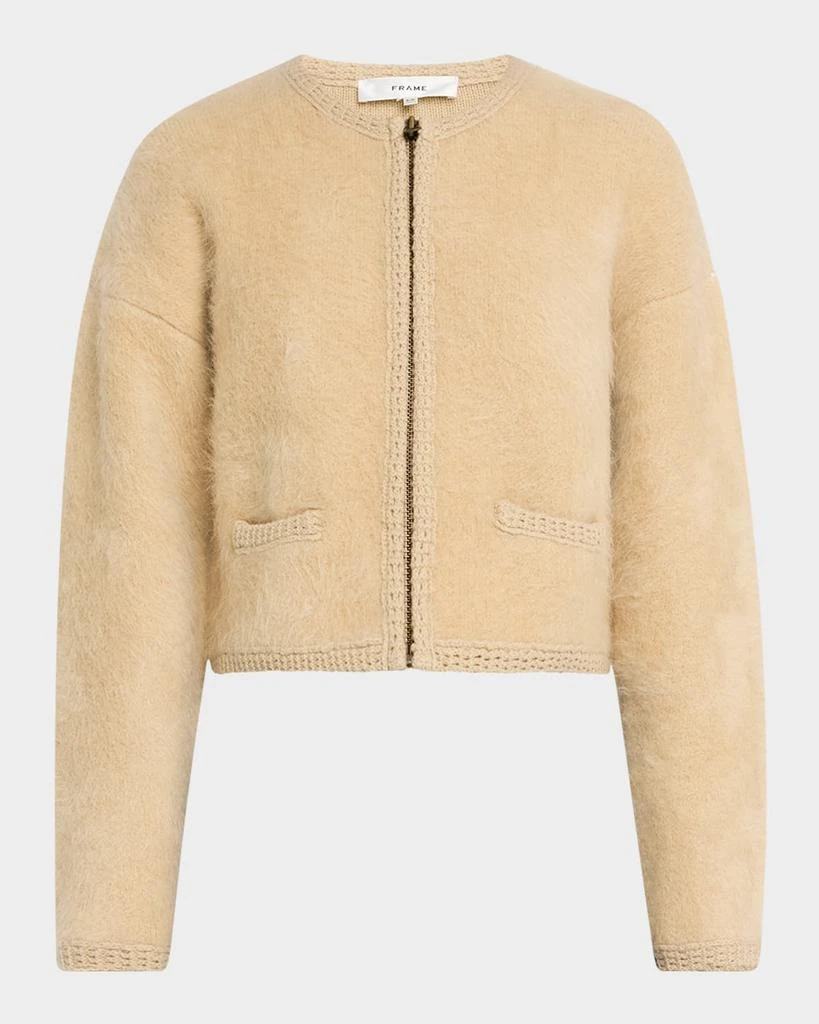 FRAME Lofty Crochet Trim Cashmere Cardigan - Sweaters - Free Shipping ...