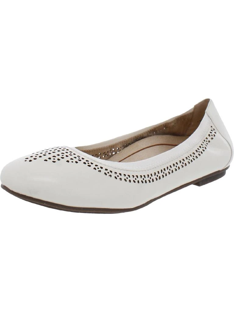 Vionic Whisper Womens Leather Perforated Ballet Flats - Shoes - Free ...