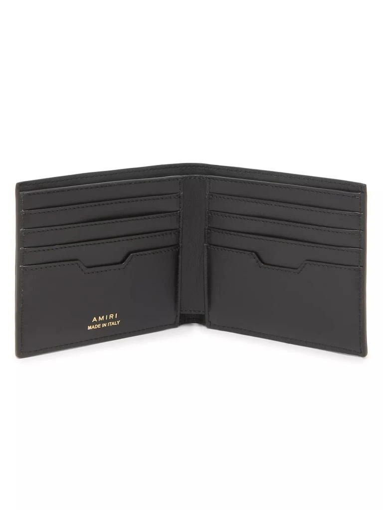 AMIRI Logo-Monogrammed Quad Leather Bifold Wallet - Wallets - Free ...