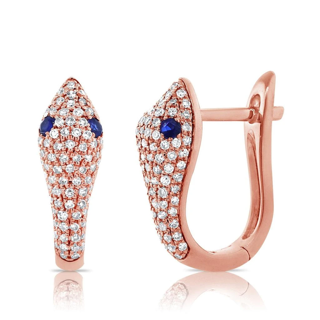 Sabrina Designs 14k Gold & Diamond Snake Earrings - JEWELRY - Free ...
