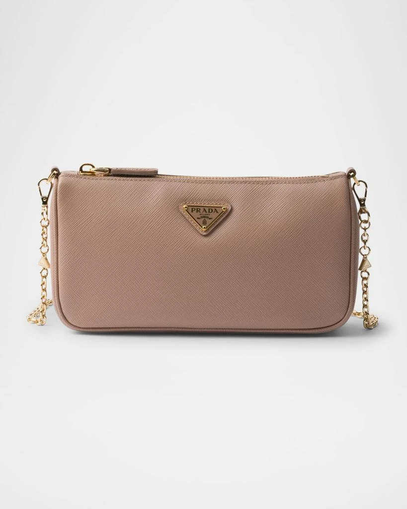 Prada Saffiano Leather Chain Strap Mini Shoulder Bag - Shoulder Bags - Free Shipping - BeyondStyle