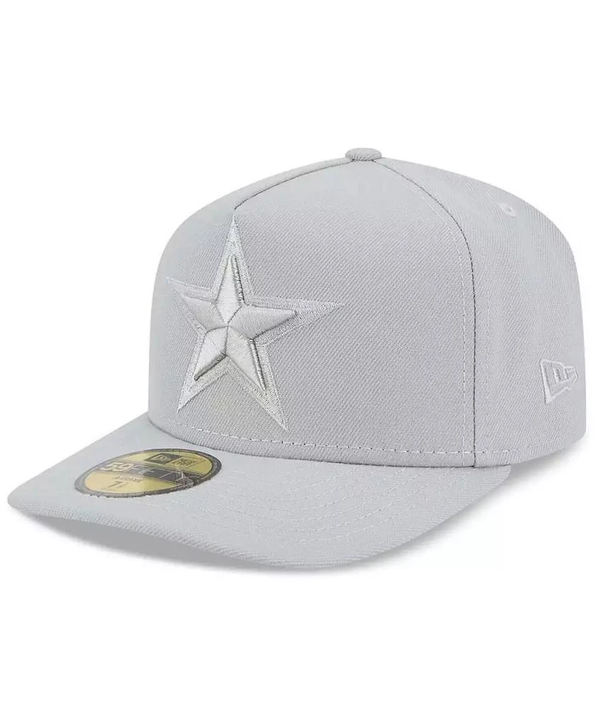 New Era Men's Gray Dallas Cowboys Color Pack A-Frame 59FIFTY Fitted Hat ...