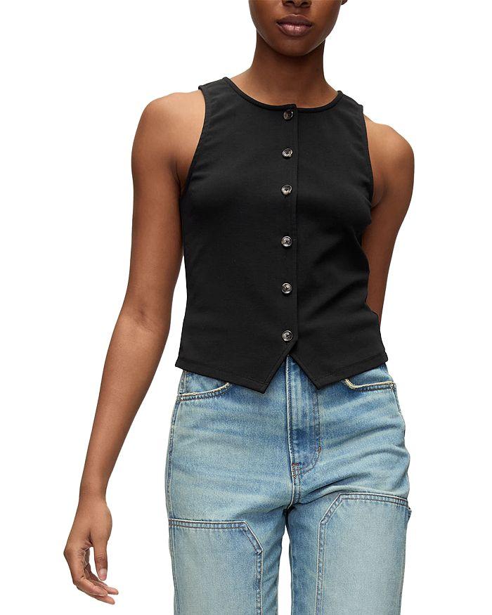 Women's Boat Neck Waistcoat Top – On Sale Now with Up to 40% Off