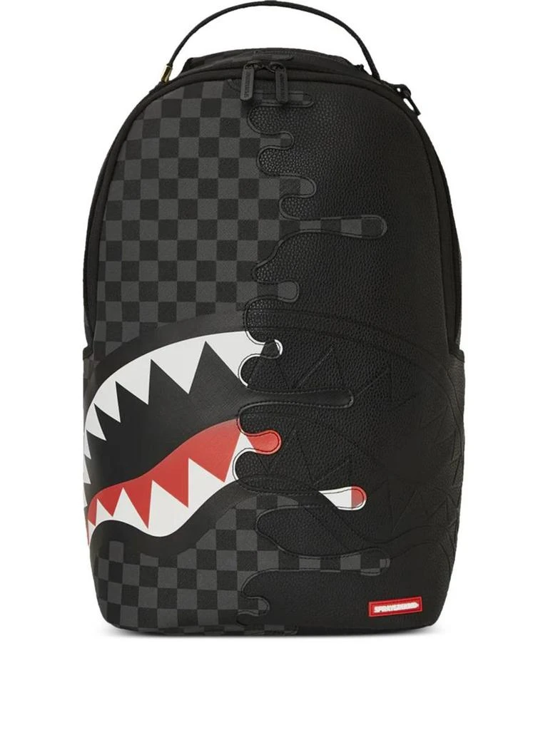 Shop Sprayground 'Unfinished Shark' Black Graphic Print Backpack on ...