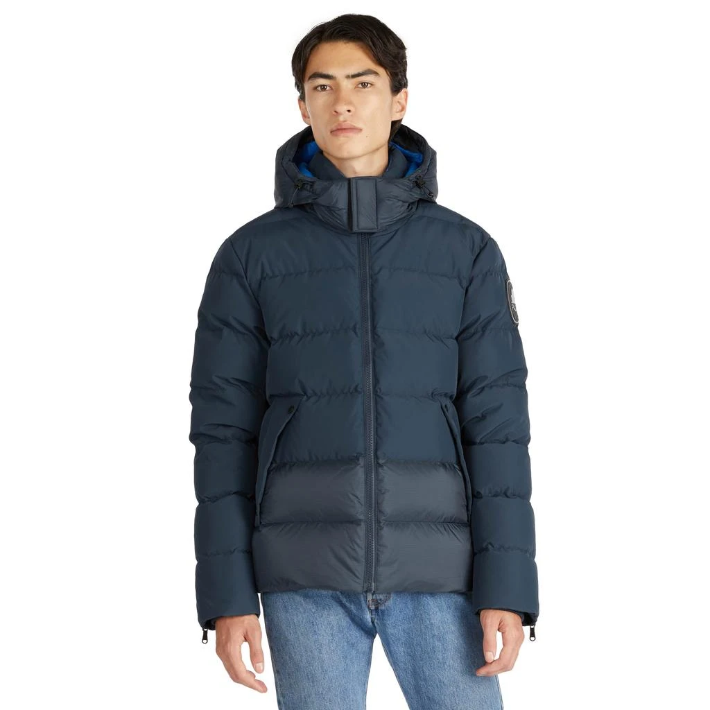 Pajar Men's Valby Mixed Media Puffer with Contrast Inner Collar and ...