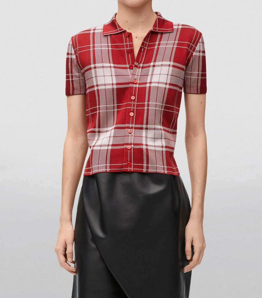 LOEWE Silk-Blend Polo Shirt - Tops - BeyondStyle