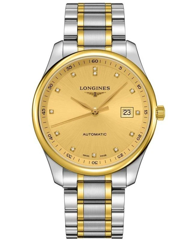 Longines Longines Master Collection Gold Diamond Dial Stainless Steel ...