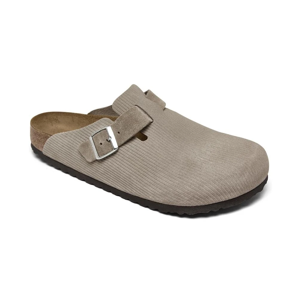 Birkenstock Men's Boston Suede Leather Birko-Flor Clogs from Finish ...