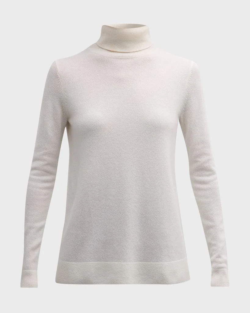 Neiman Marcus Cashmere Collection Cashmere Basic Turtleneck Top ...
