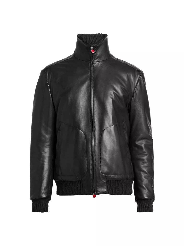 Kiton Leather Zip-Front Jacket - Jackets - Free Shipping - BeyondStyle